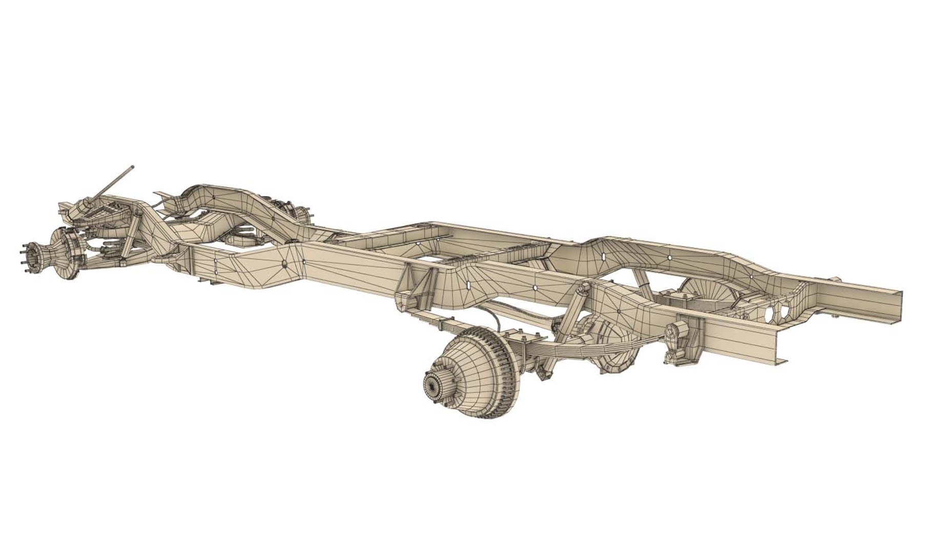 Dually Pickup Truck Chassis Model - TurboSquid 1372746