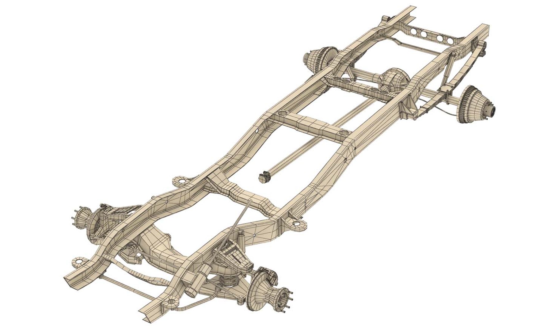 Dually Pickup Truck Chassis Model - TurboSquid 1372746