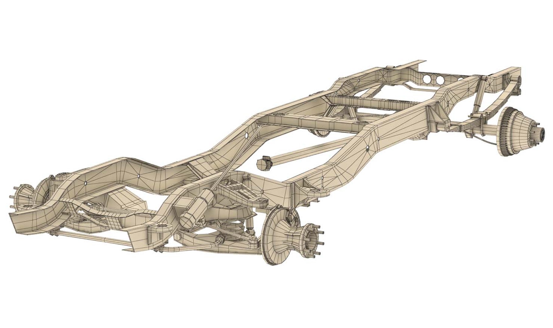 Dually Pickup Truck Chassis Model - TurboSquid 1372746