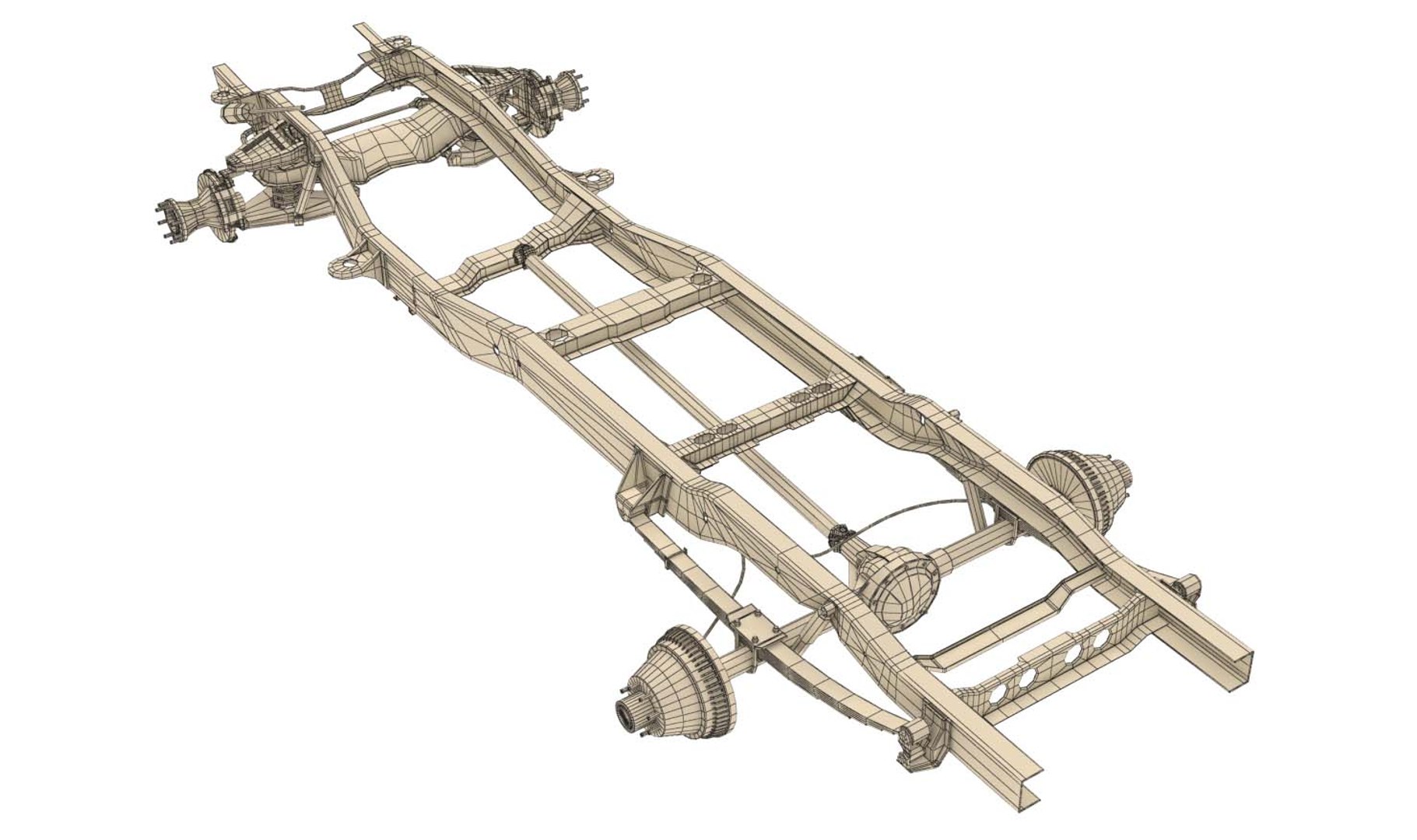 Dually Pickup Truck Chassis Model - TurboSquid 1372746