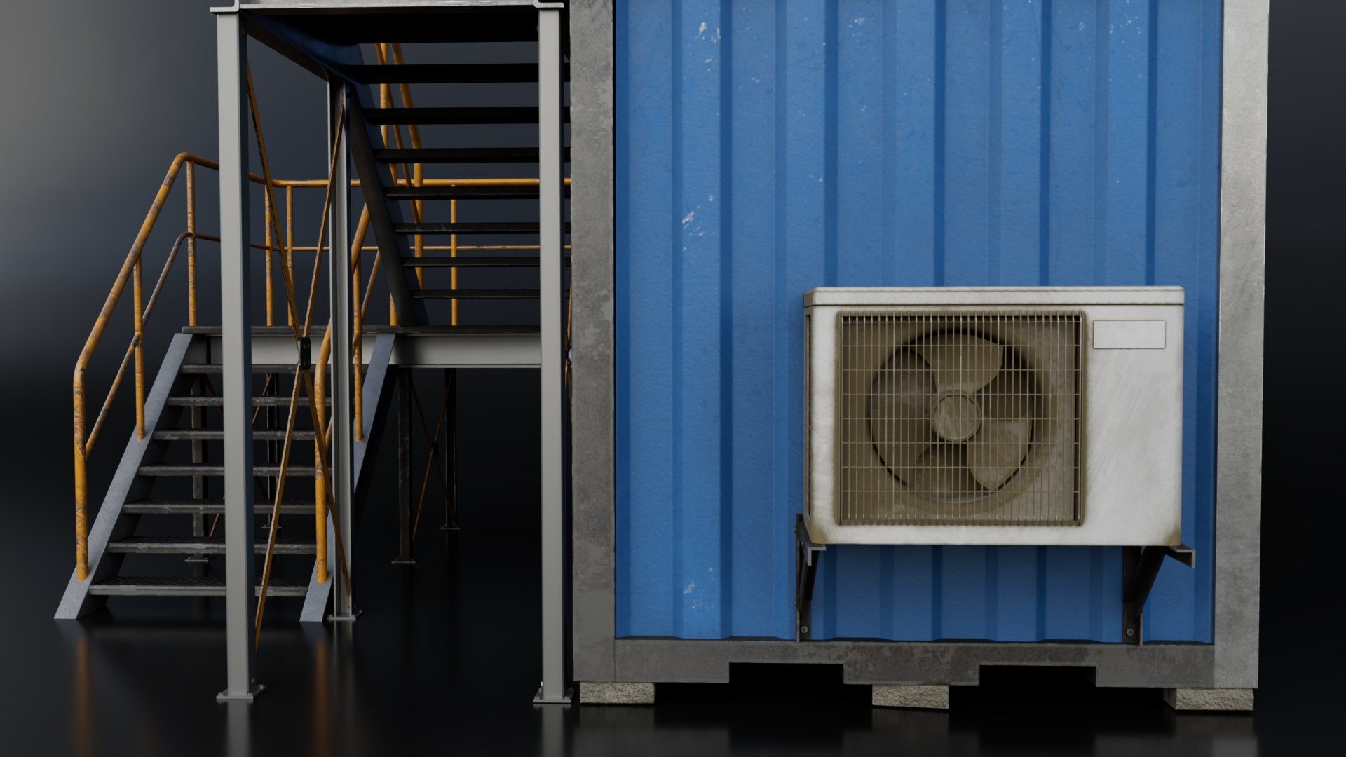 Construction Container Office Model - TurboSquid 2332399