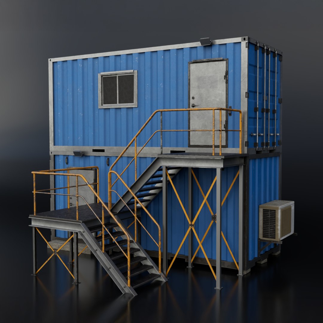 Construction Container Office Model - TurboSquid 2332399