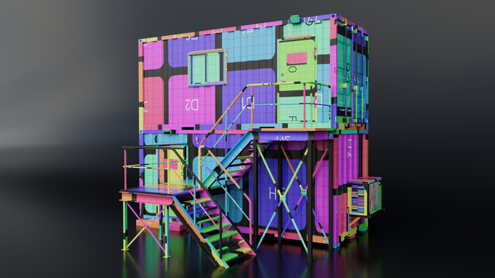 Construction Container Office Model - TurboSquid 2332399