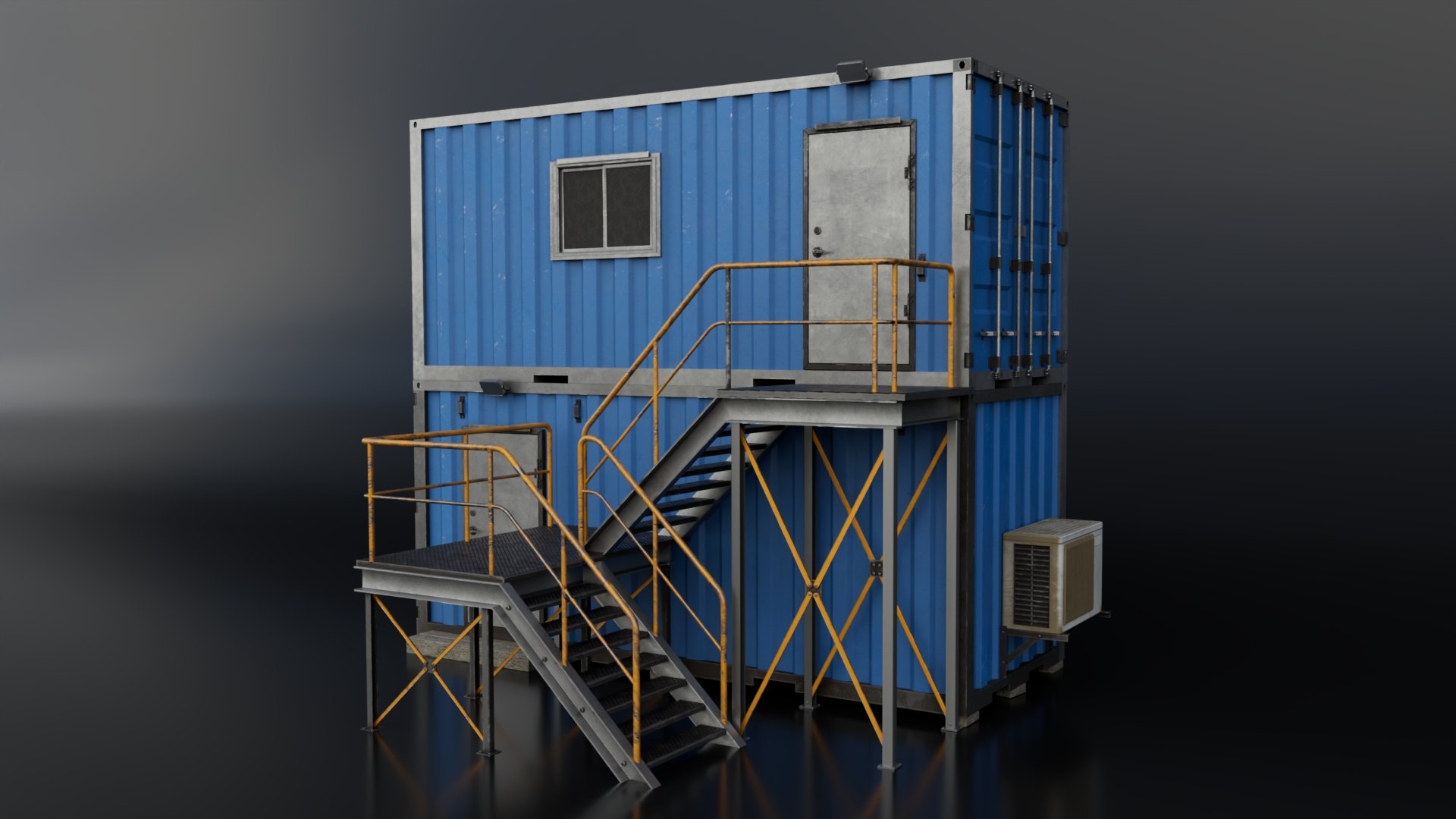 Construction Container Office Model - TurboSquid 2332399