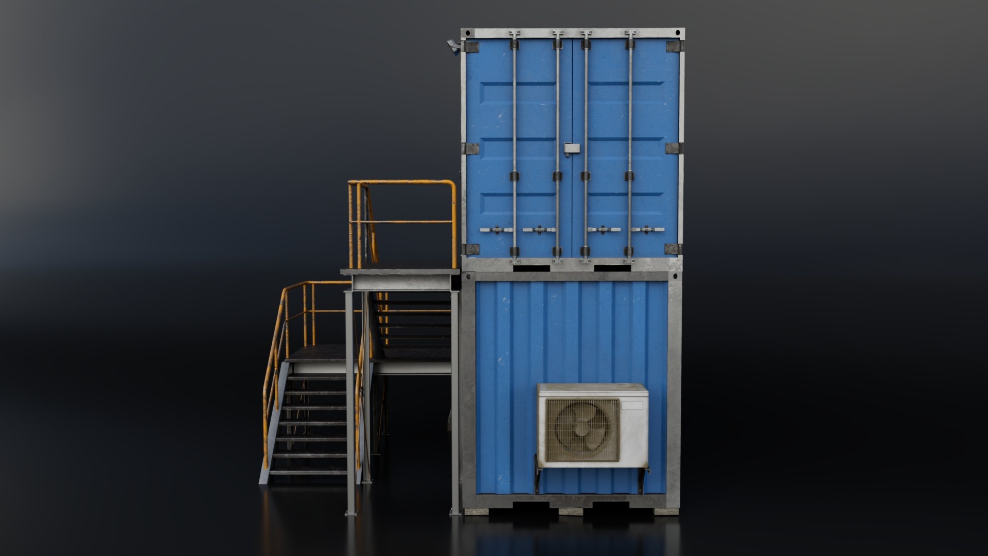 Construction Container Office Model - TurboSquid 2332399