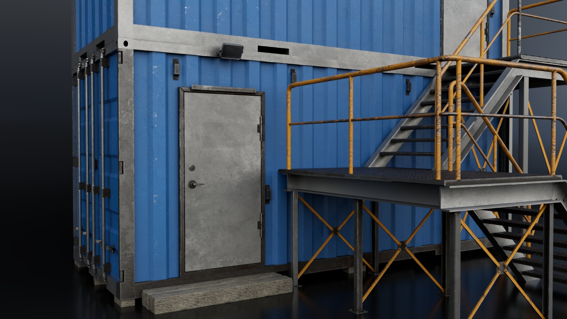Construction Container Office Model - TurboSquid 2332399