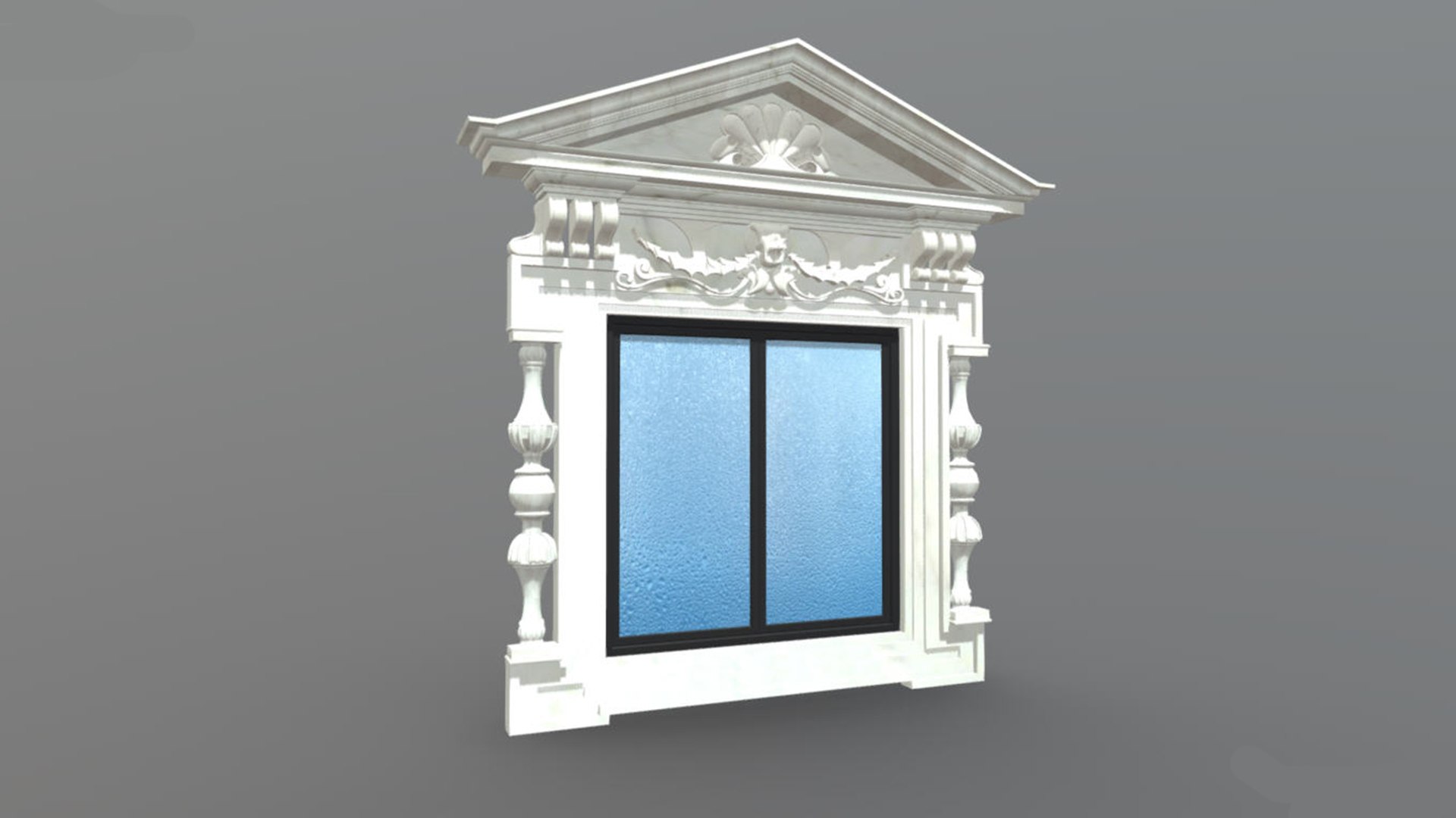 3D model European style window frame - TurboSquid 2084533