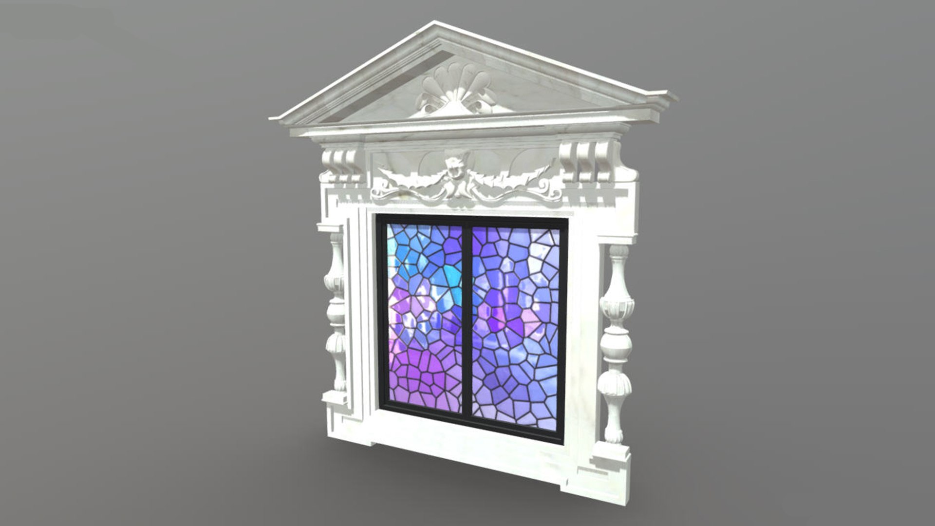 3D model European style window frame - TurboSquid 2084533