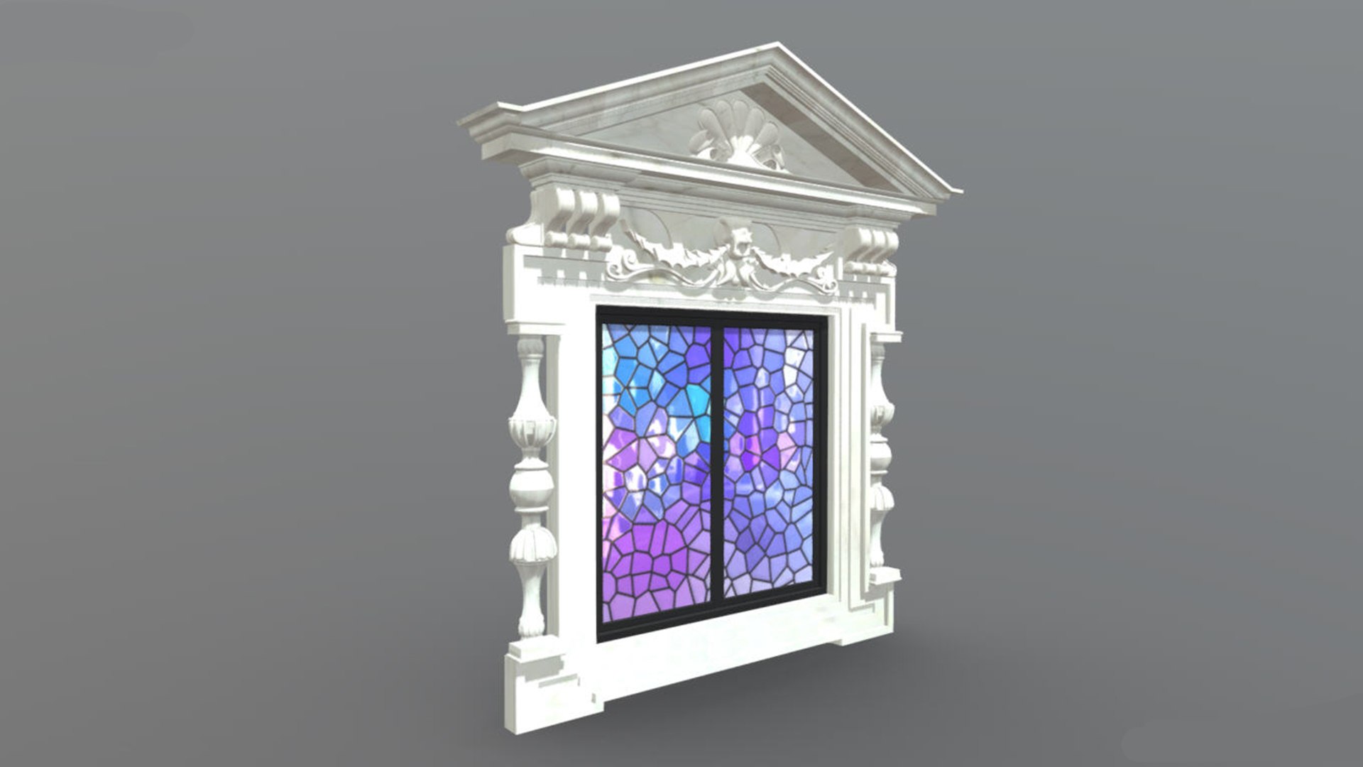 3D model European style window frame - TurboSquid 2084533