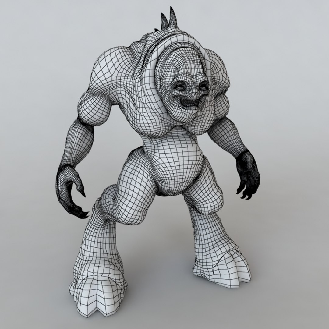 Monster Modelled 3d Max