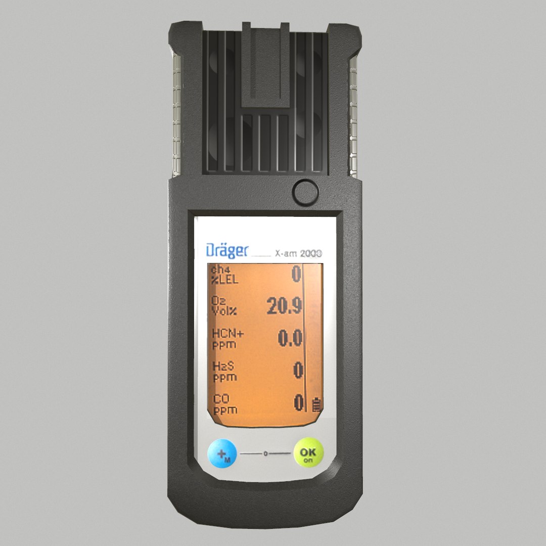 3D Model Multi Gas Detector Low Poly - TurboSquid 2397134