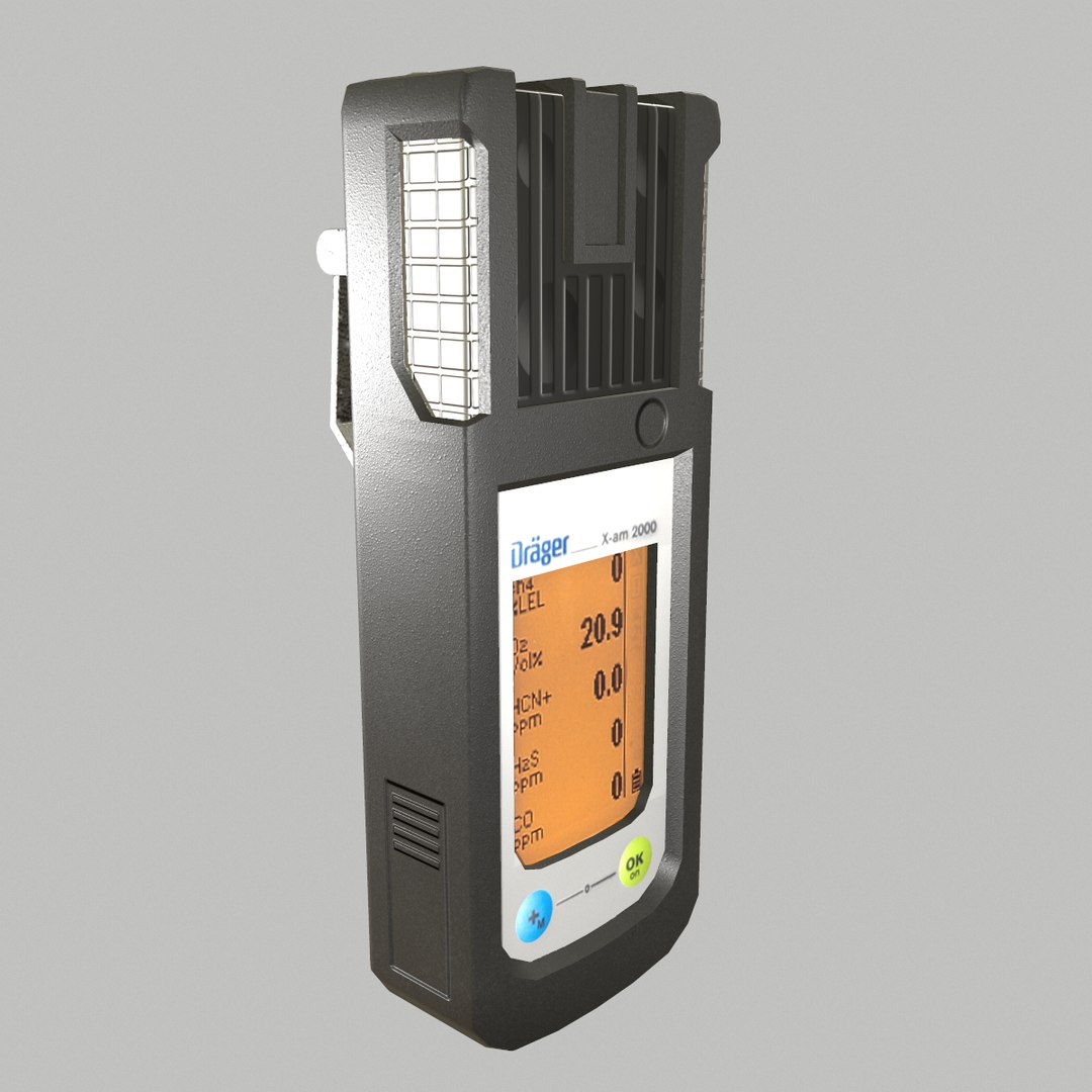 3D Model Multi Gas Detector Low Poly - TurboSquid 2397134