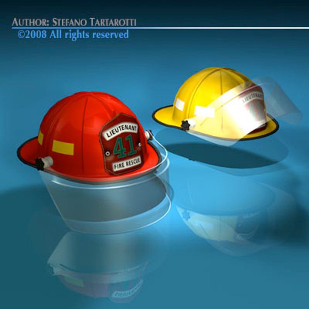 3d firemen helmet