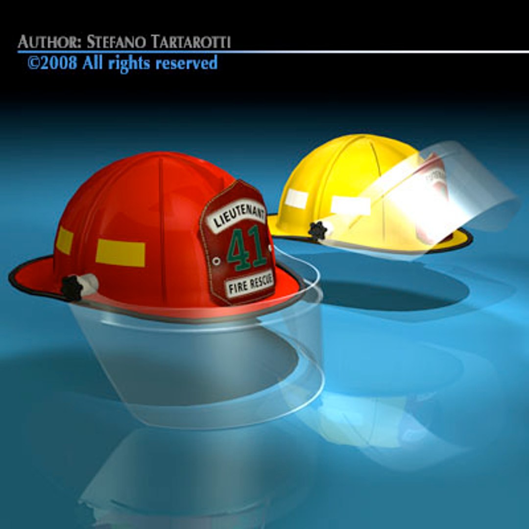 3d firemen helmet