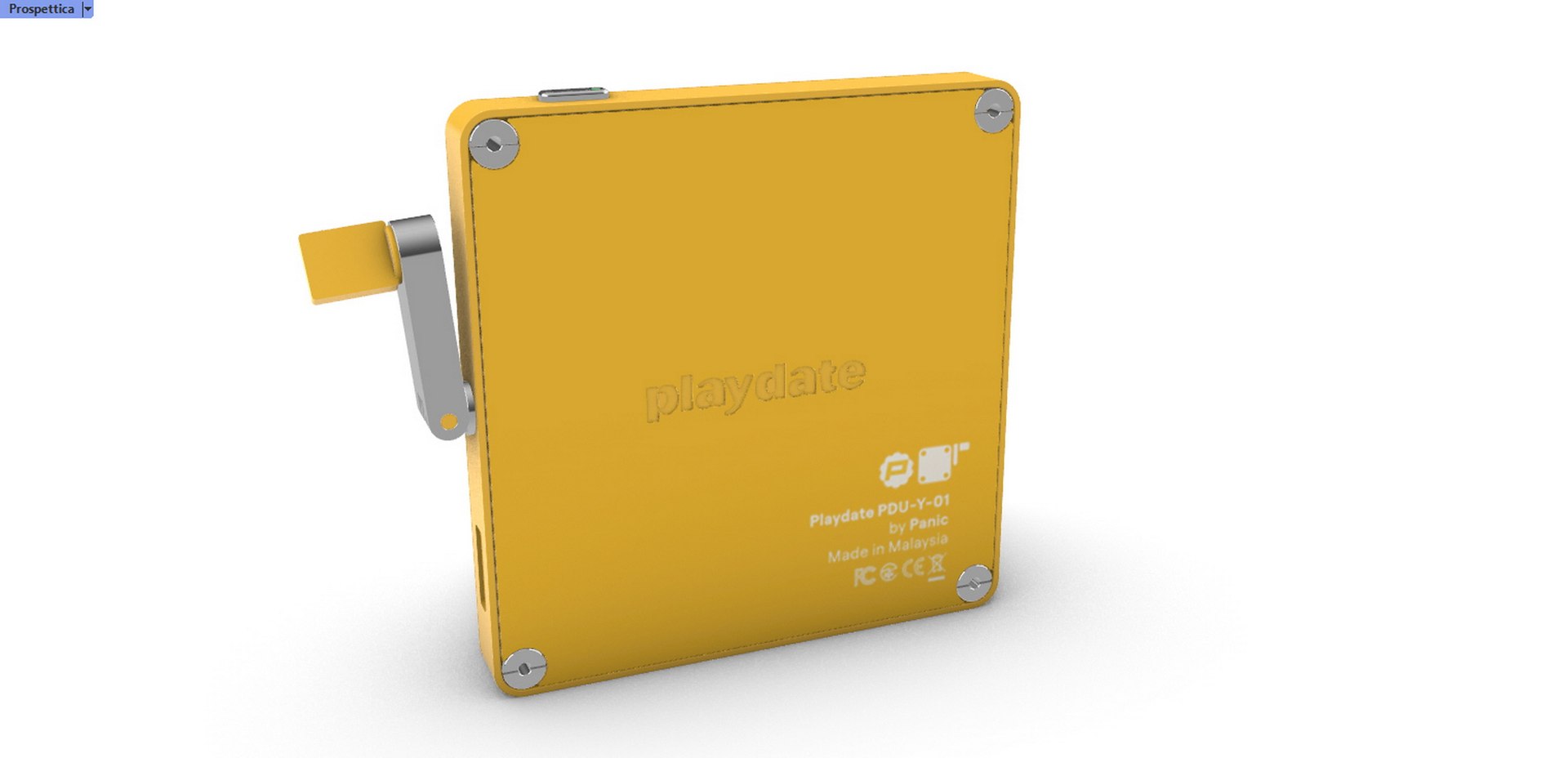Playdate Game console 3D model - TurboSquid 1886631