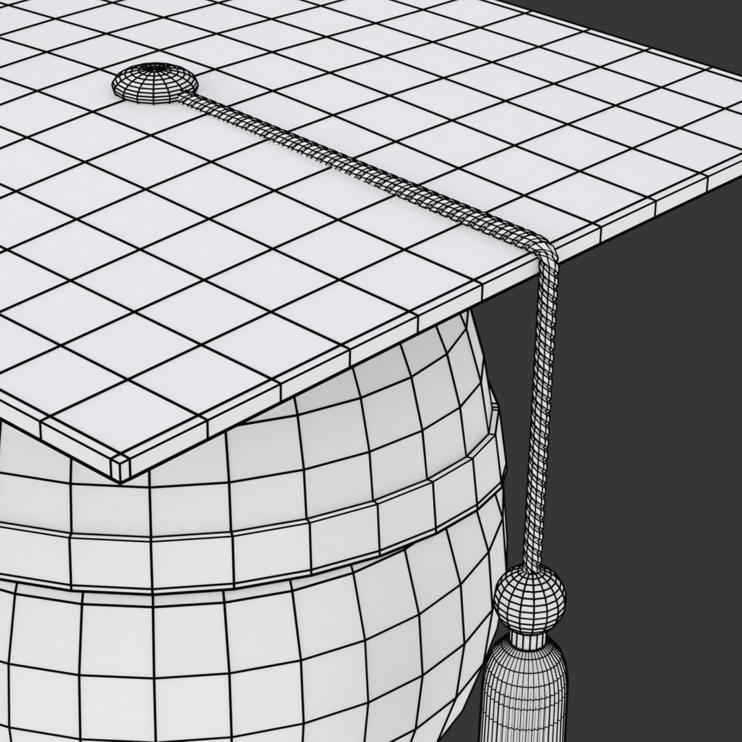 Cap Graduation 3D Model - TurboSquid 1293159