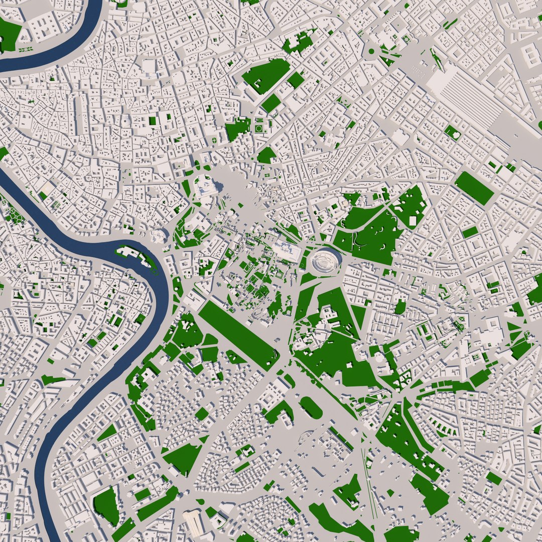 Rome Cityscape 3D Model - TurboSquid 1314318
