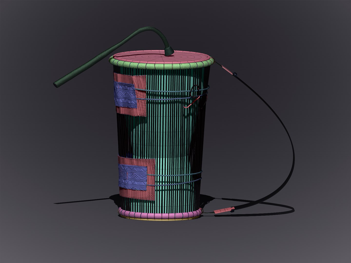 KALANGU The Talking Drum 3D Model - TurboSquid 2059552