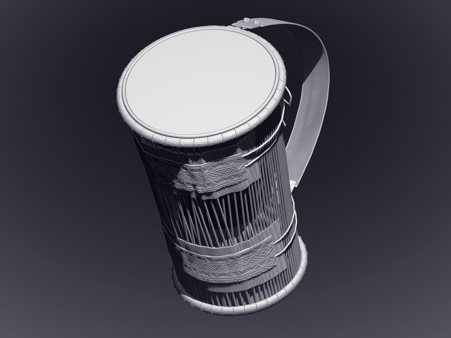 KALANGU The Talking Drum 3D Model - TurboSquid 2059552