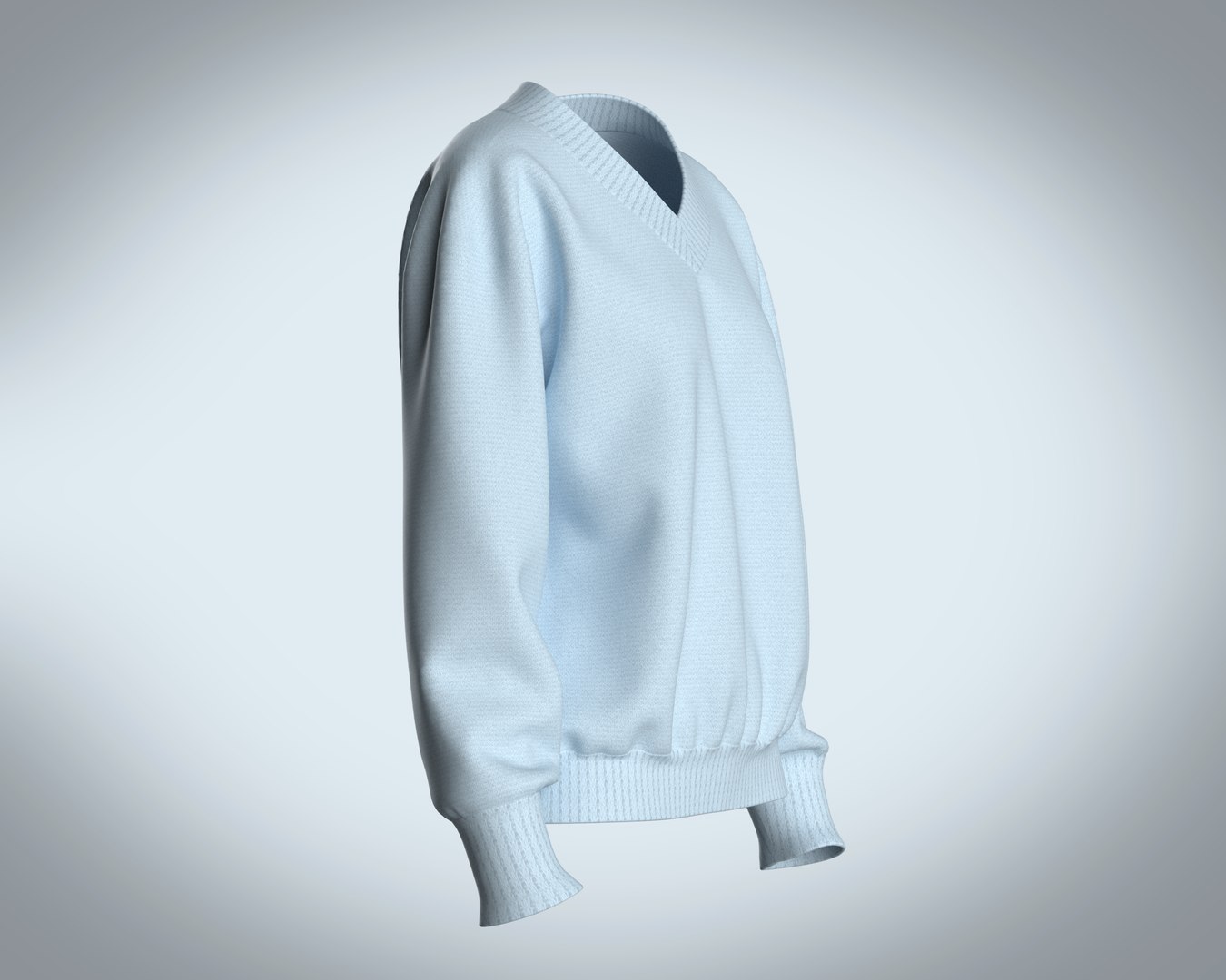 Girls Sweater-Blue 3D Model - TurboSquid 2117570