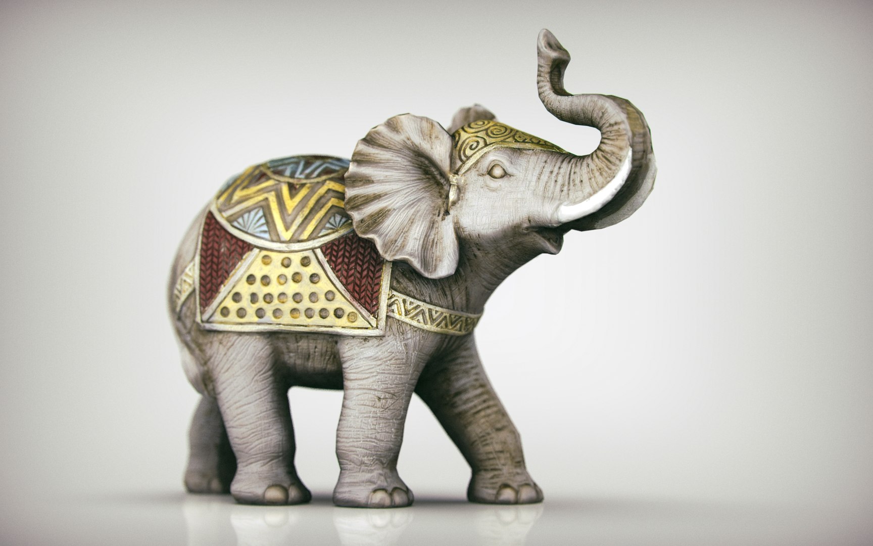 3D Decorative Elephant - TurboSquid 1863734