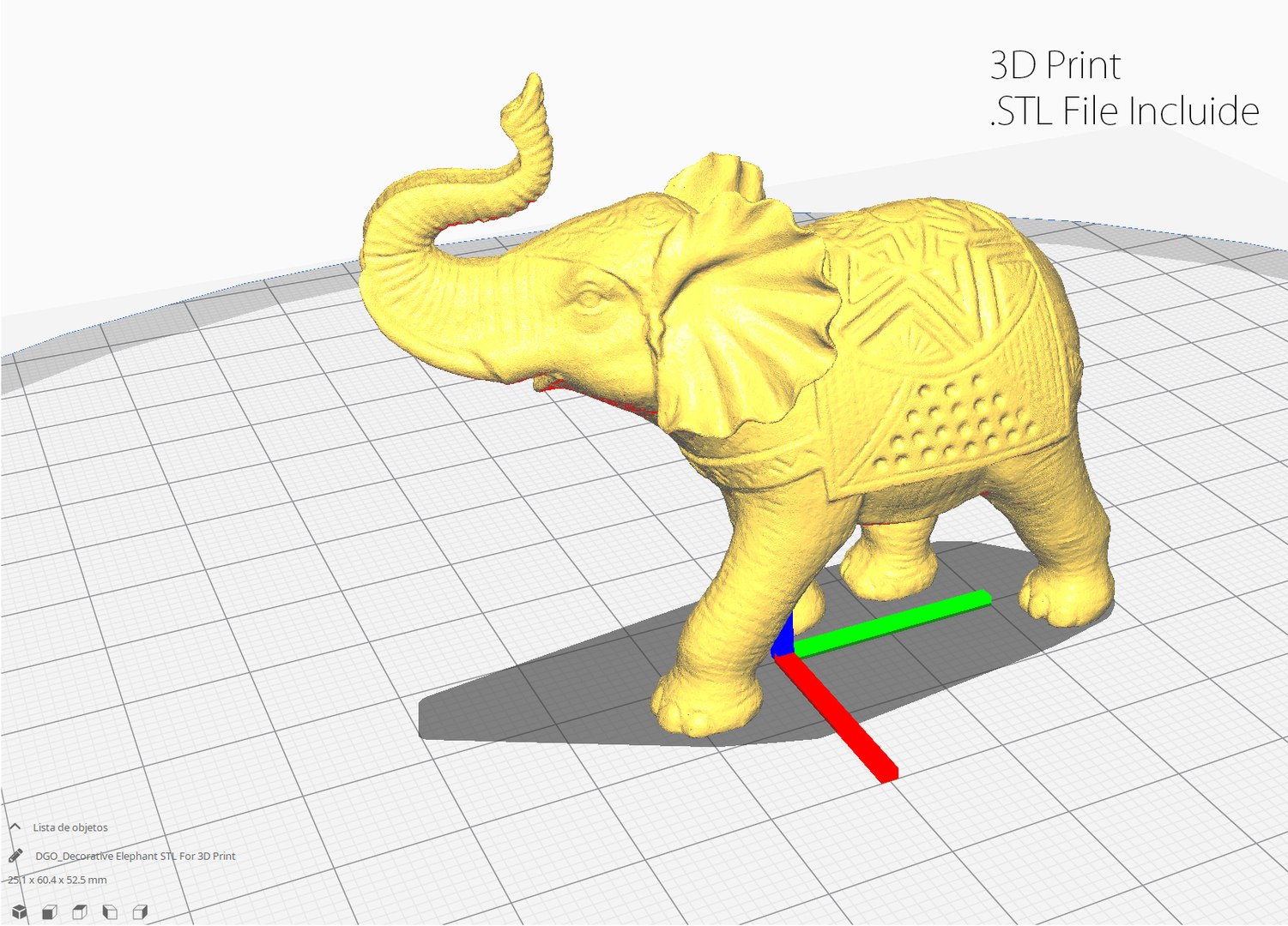 3D Decorative Elephant - TurboSquid 1863734