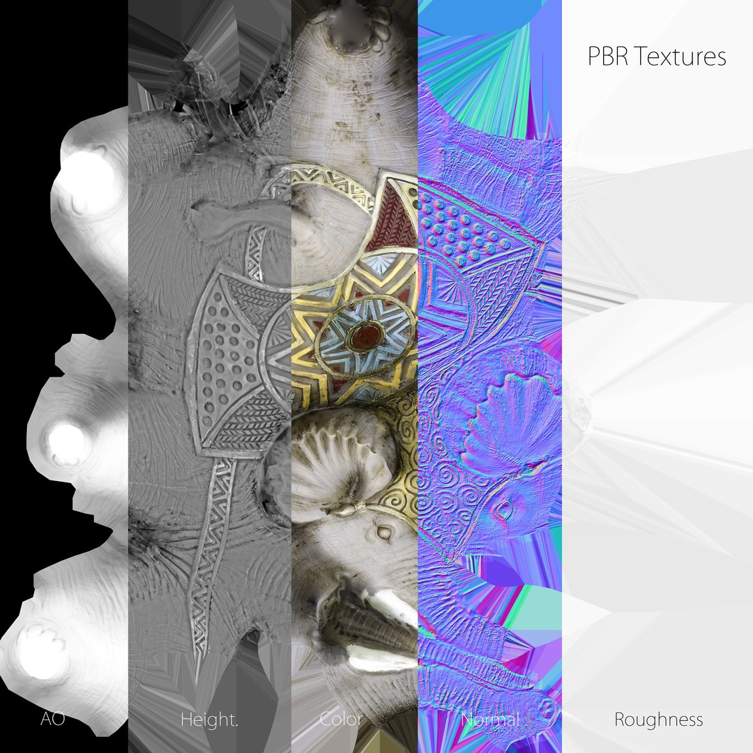 3D Decorative Elephant - TurboSquid 1863734