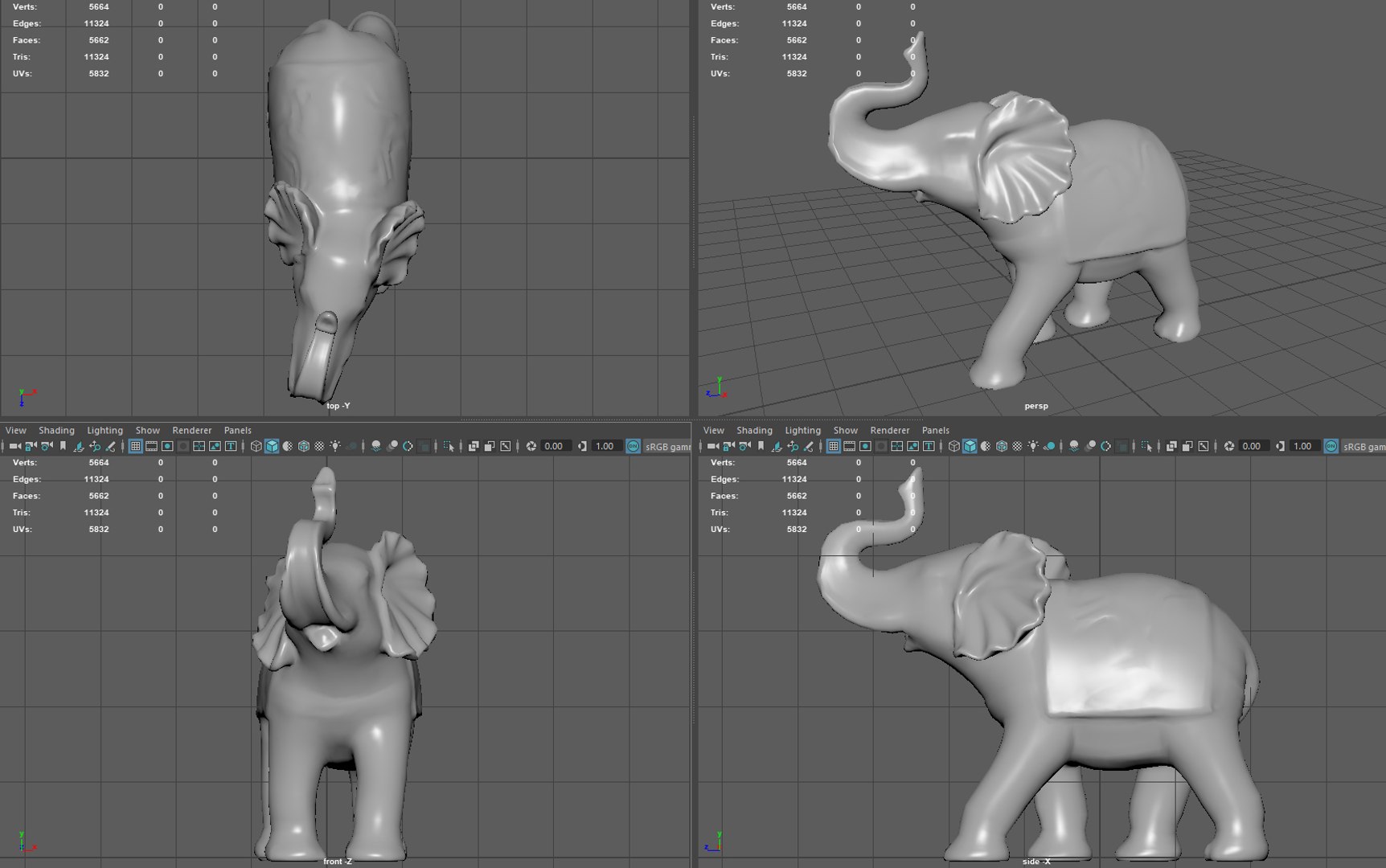 3D Decorative Elephant - TurboSquid 1863734