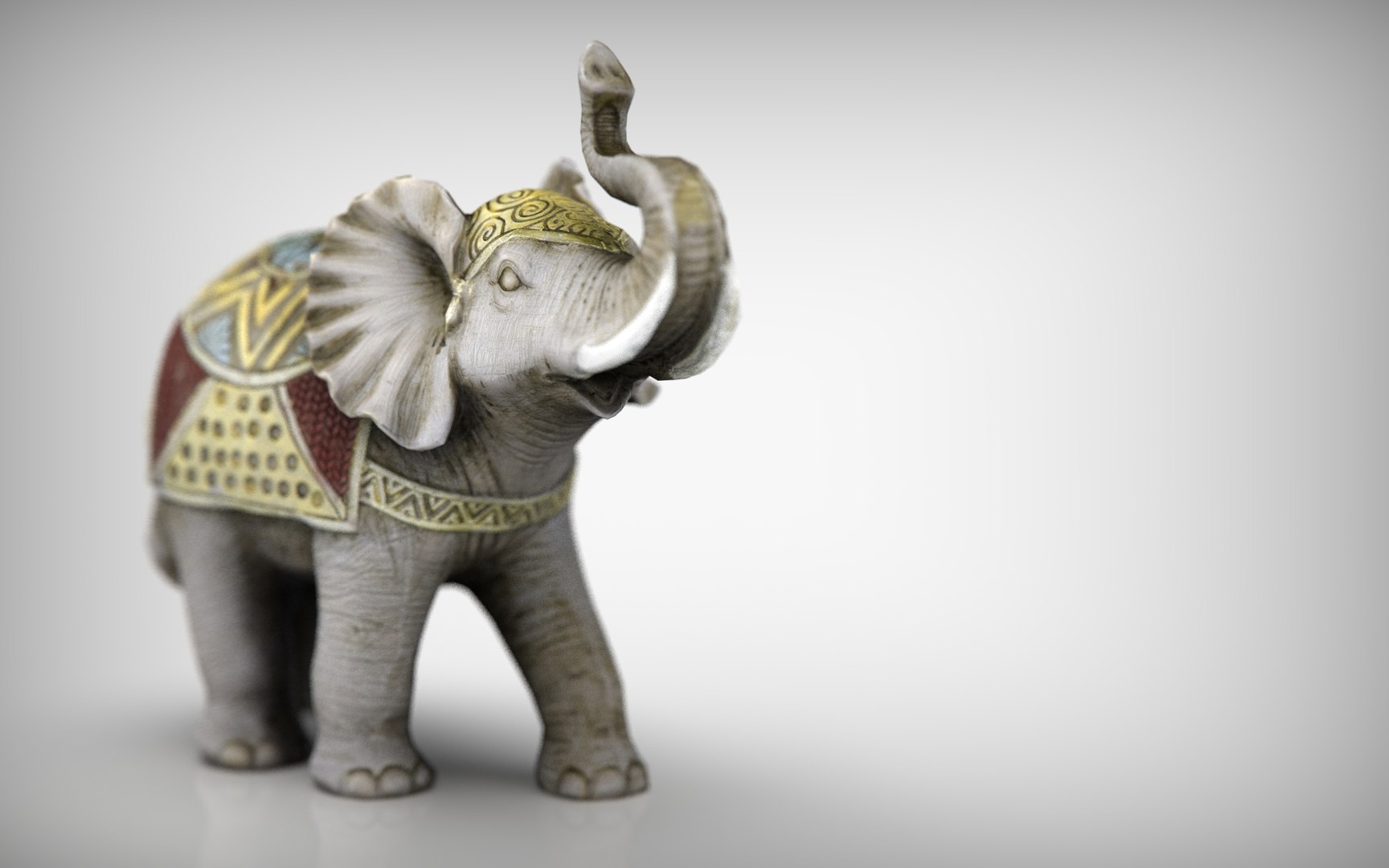 3D Decorative Elephant - TurboSquid 1863734