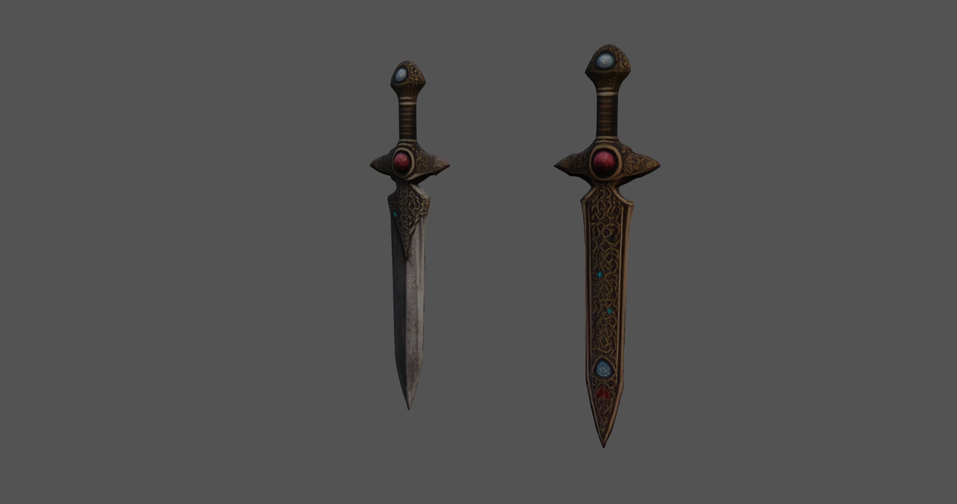 3D Twin Ceremonial Daggers - TurboSquid 2360975