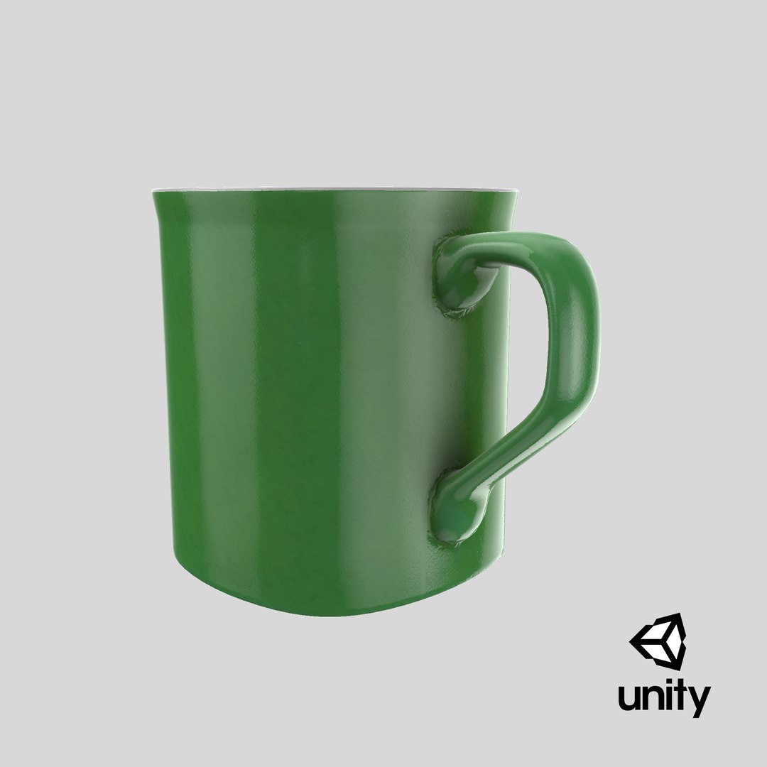 3D Coffee Mug Green With Coffee - TurboSquid 2103205