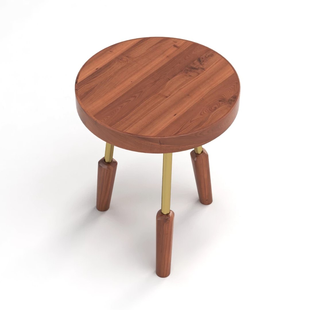 3D model Oak Milking Stool2017 - TurboSquid 1951642