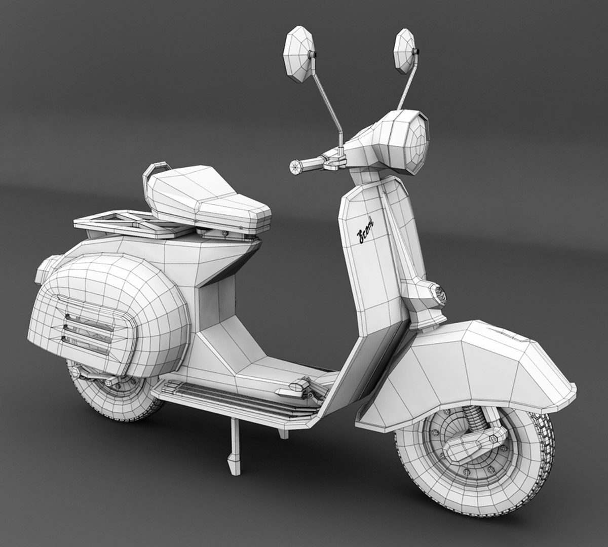 3d Vintage Scooter