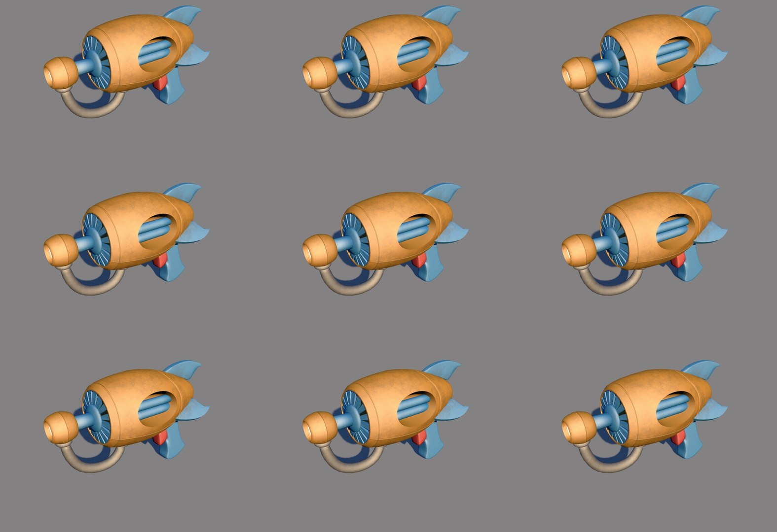 3D Water Gun Technology Gun Air Gun Toy Gun Laser Gun Science Fiction ...