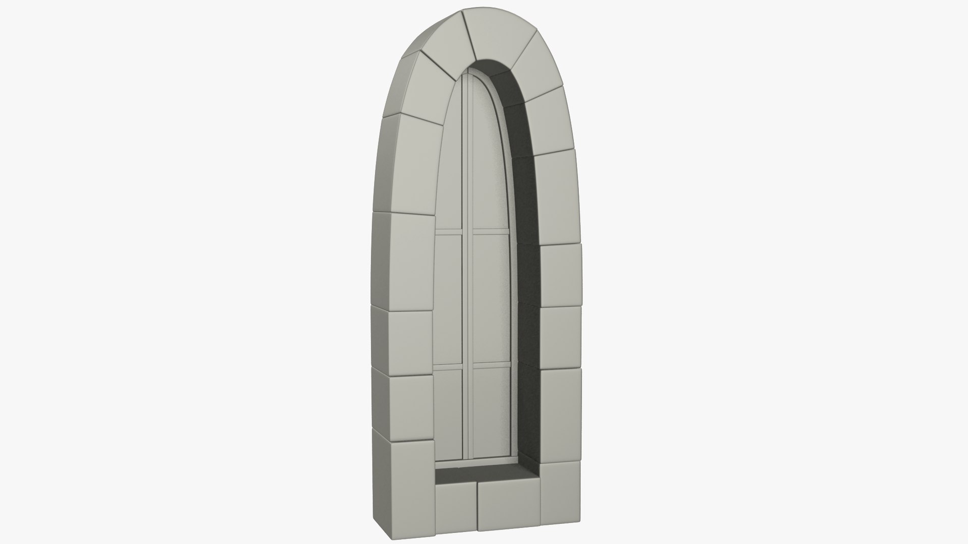 Stylized old castle window 3D model - TurboSquid 1668538