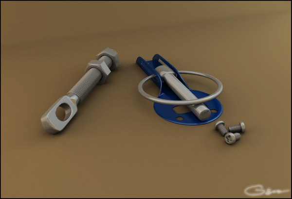 Hood Pin 3D Models for Download | TurboSquid