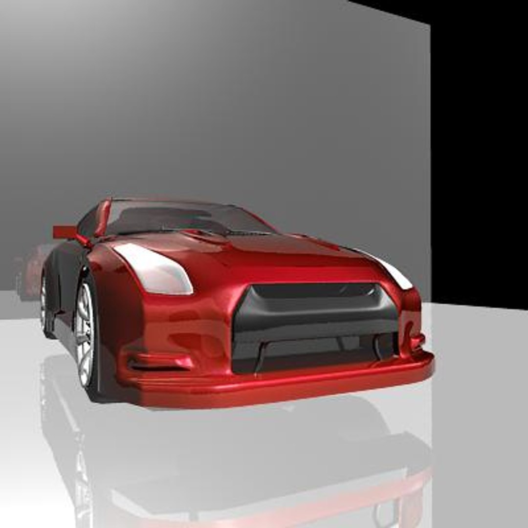 3d Nissan Sports Car Model
