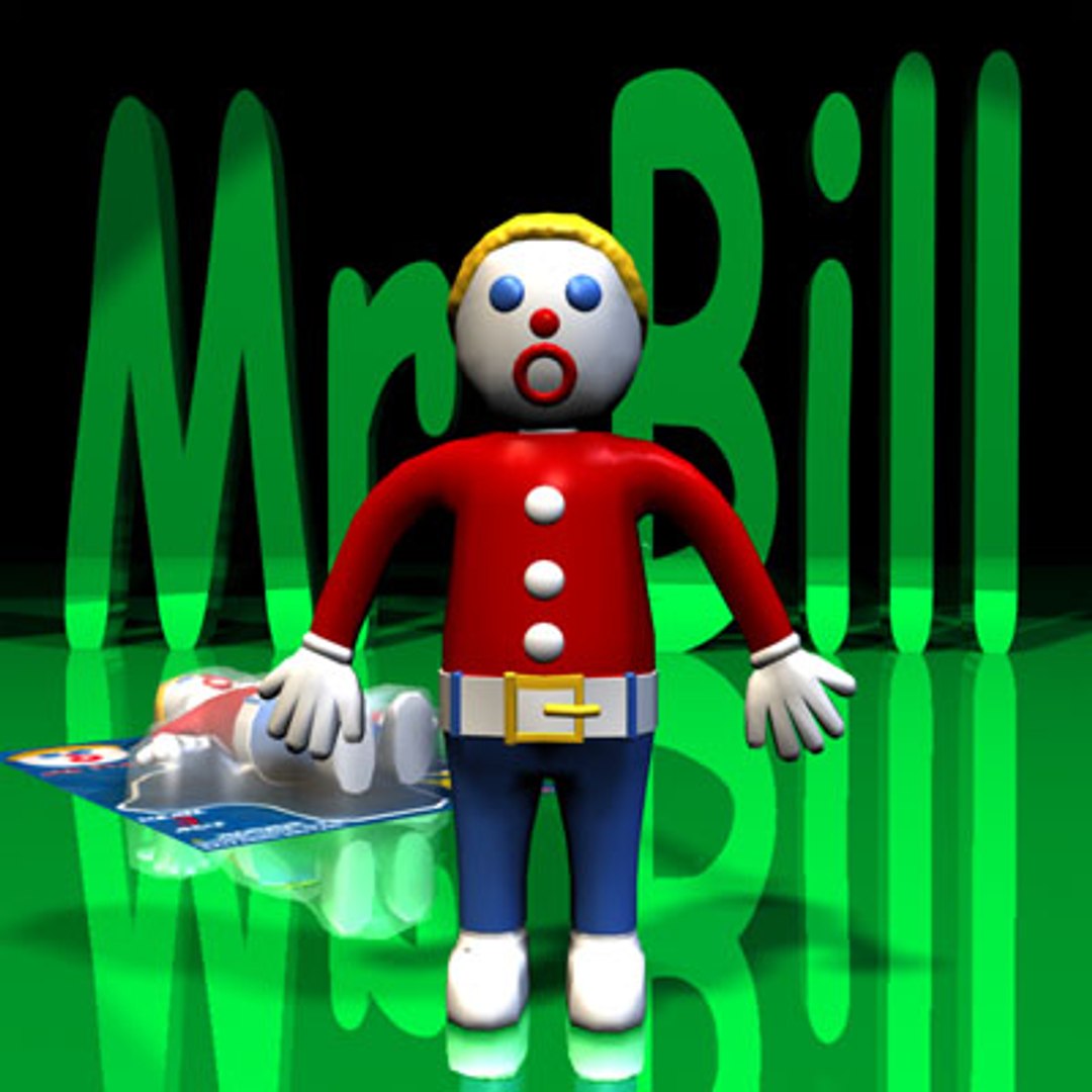 3d Model Mr Bill Rigged Character