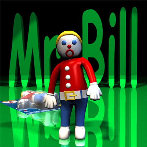3d model mr bill rigged character