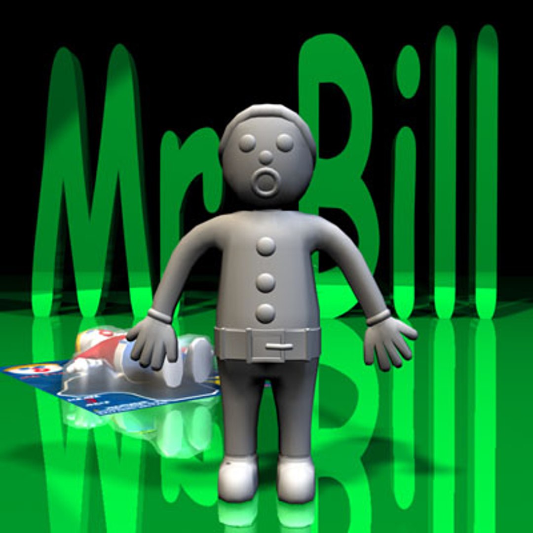 3d Model Mr Bill Rigged Character