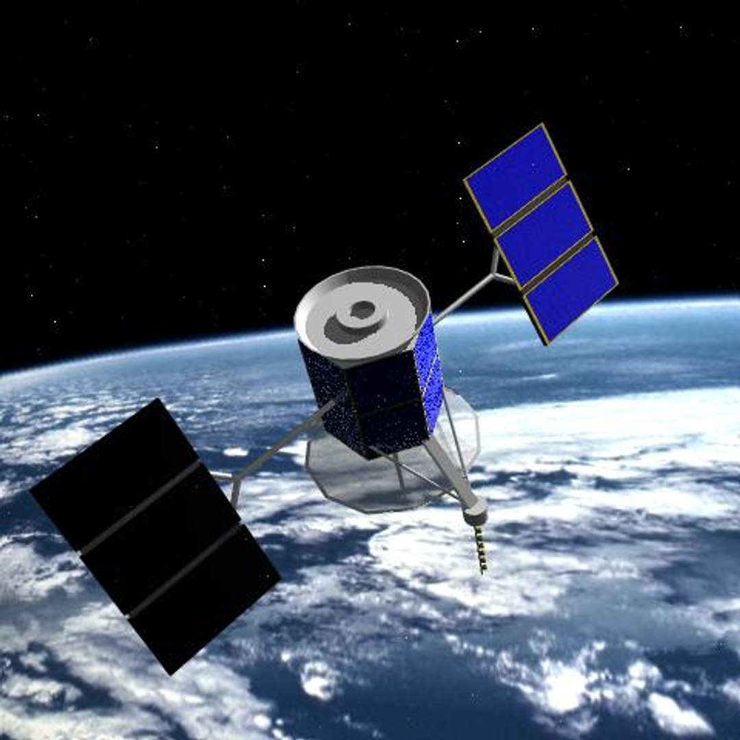 Military Satellite 3d Obj