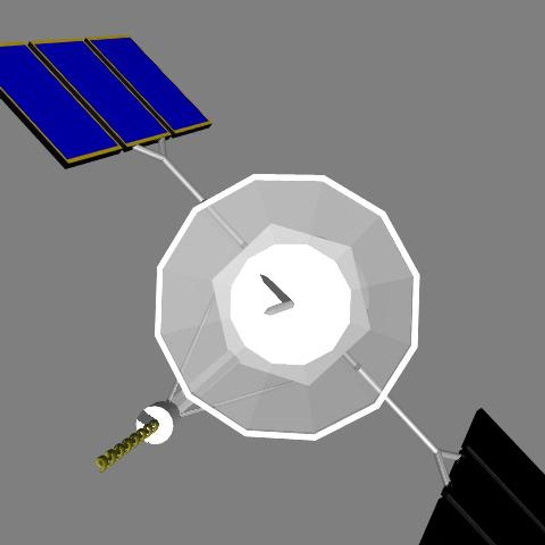 Military Satellite 3d Obj