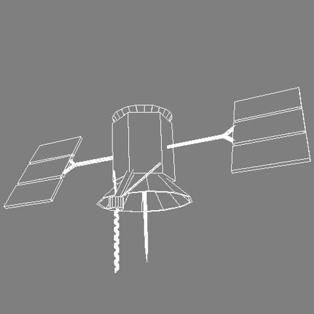Military Satellite 3d Obj