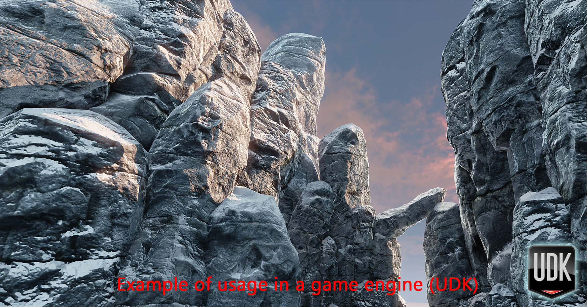 rock pack landscape 3d model