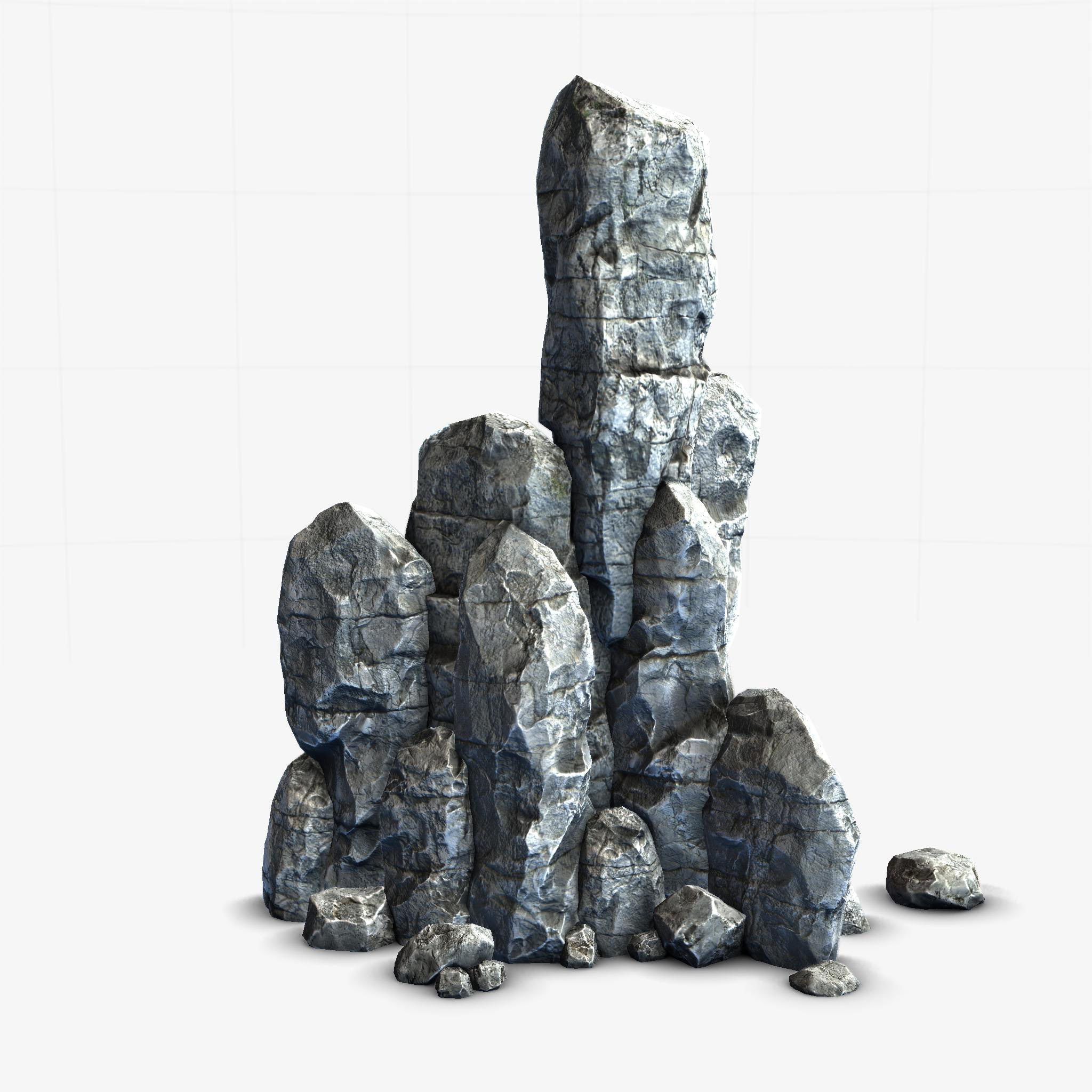 rock pack landscape 3d model