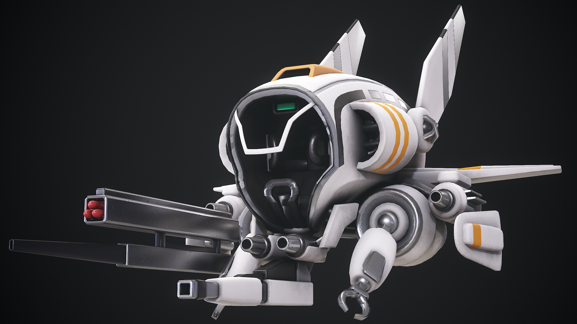 Drone sci-fi futuristic 3D - TurboSquid 1685454