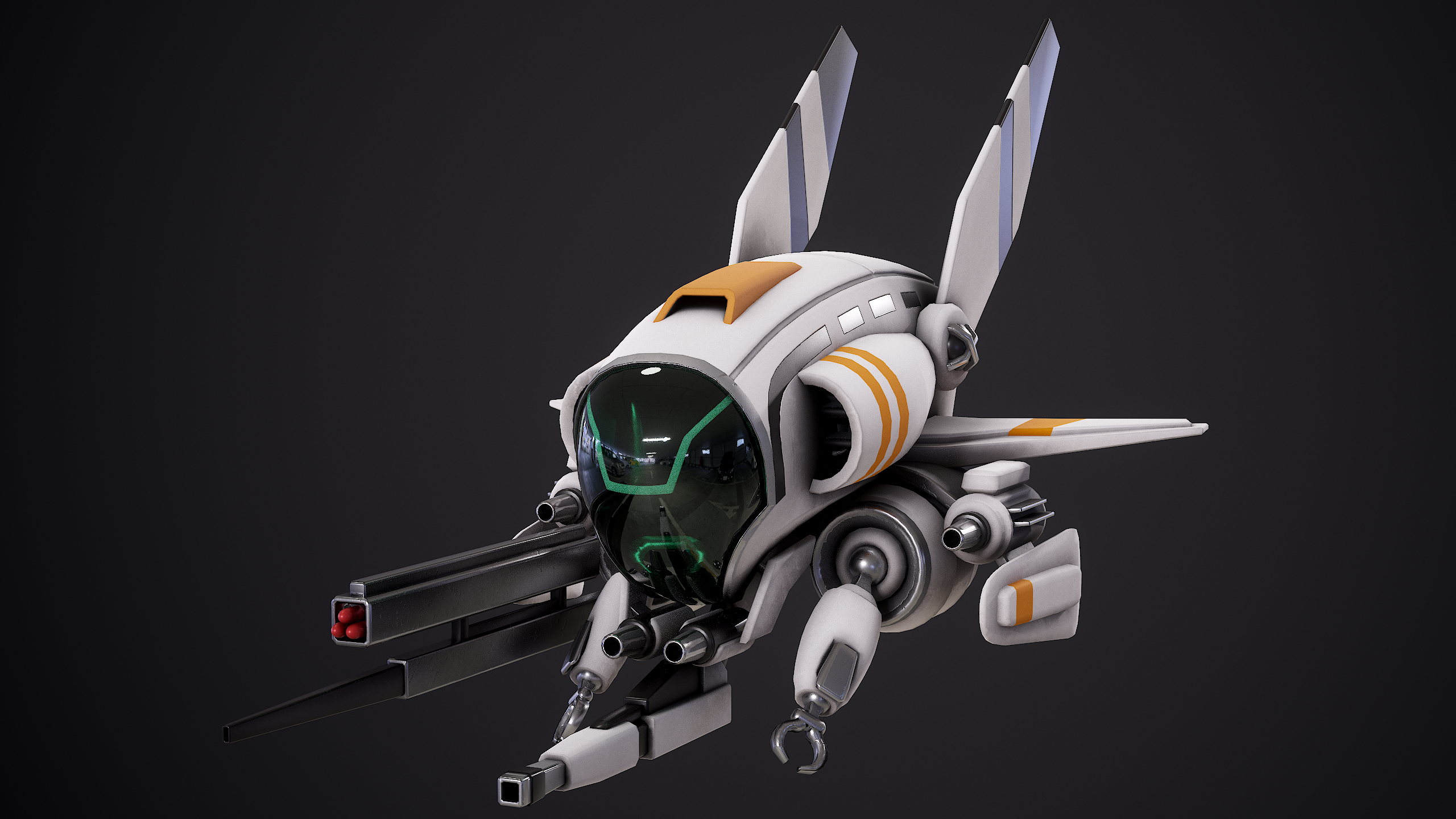 Drone sci-fi futuristic 3D - TurboSquid 1685454