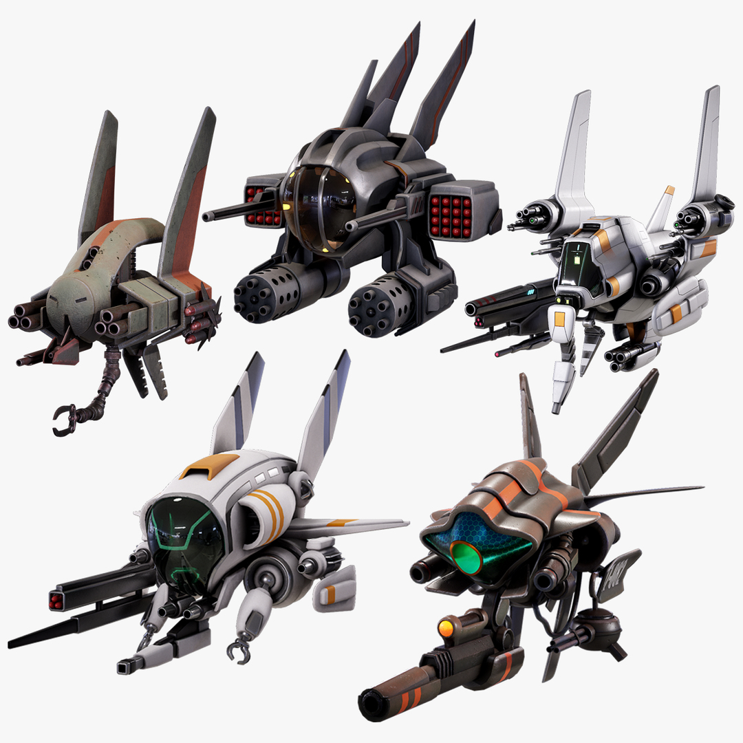 Drone sci-fi futuristic 3D - TurboSquid 1685454