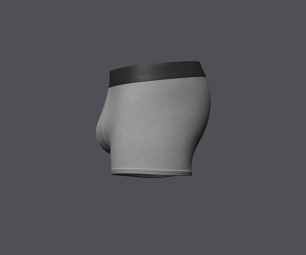 Mens Boxer Brief With Pouch 3D Model Model - TurboSquid 2236417