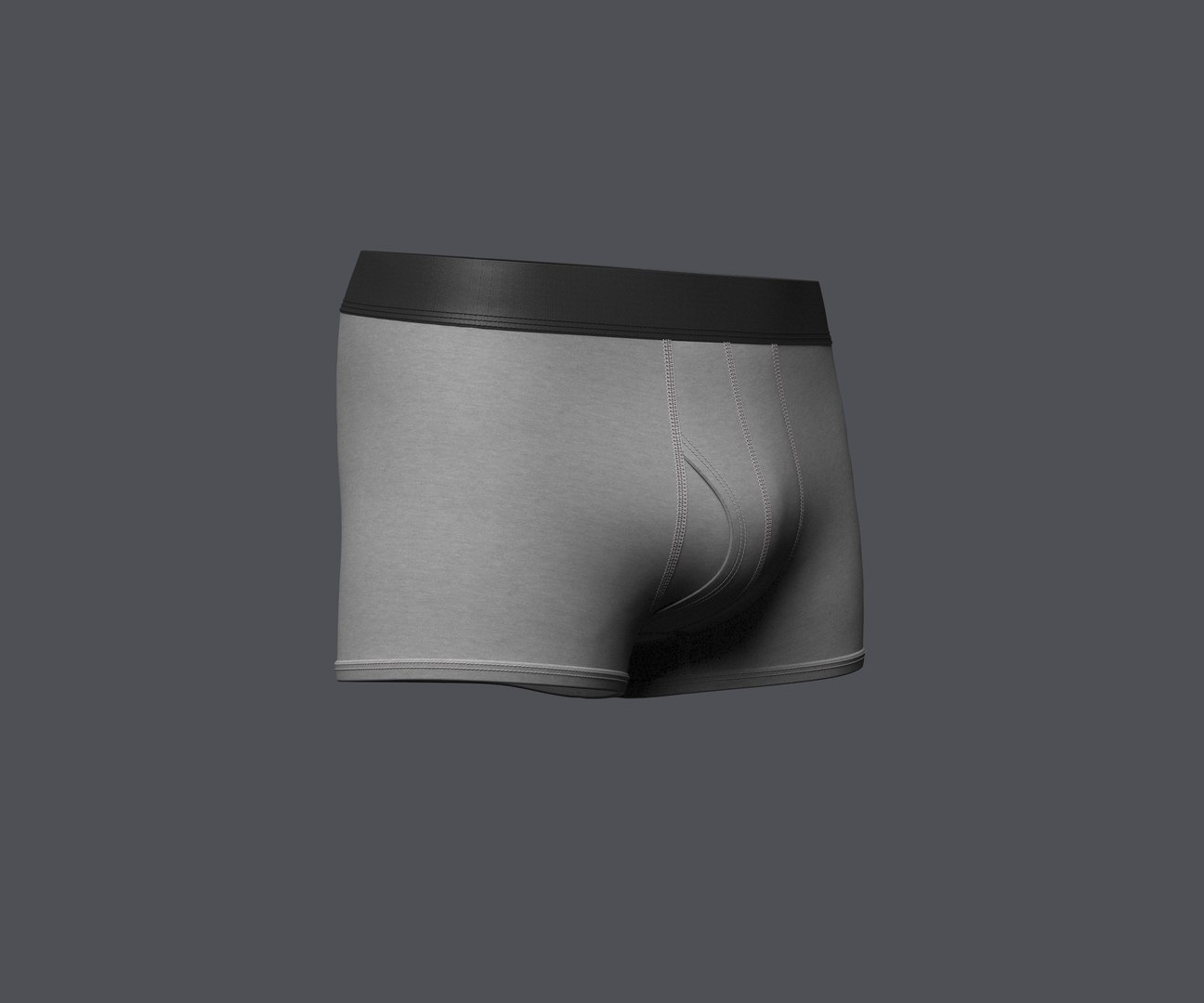 Mens Boxer Brief With Pouch 3D Model Model - TurboSquid 2236417